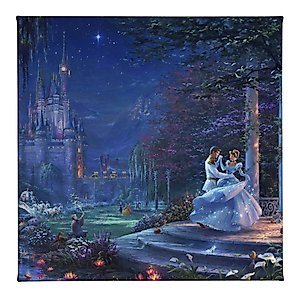 Thomas Kinkade Cinderella (Cinderella Dancing in the Starlight, 14" x 14")