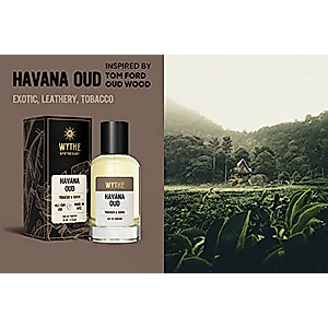 Wythe Inspired by Tom Ford Oud Wood for Men 1.7oz - Long-Lasting All Day Cologne - Premium Replica Scent - Made in USA with Clean Ingredients Rosewood, Leather & Saffron - Exotic, Leathery and Rich Fragrance