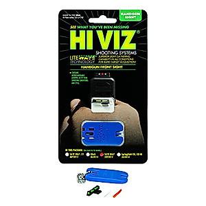 HIVIZ unisex adult Handgun HiViz SW2014 Interchangeable Style Front Sight for Smith Wesson M P Full Size, Green, Red, and White, One Size US