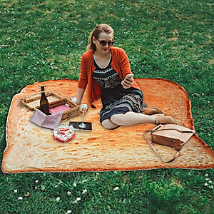 Bread Blanket, Toast Bread Throw Blanket for Adult and Kids, Tortilla Toast Blanket, Novelty Tortilla Blanke Throw Blankets Realistic Soft Flannel Wrap Blanket (Bread)