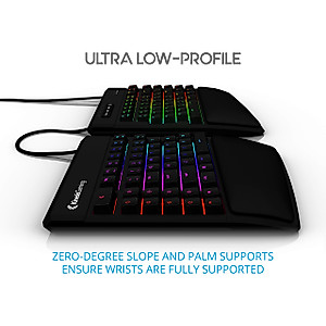 KINESIS GAMING Freestyle Edge RGB Split Mechanical USB Keyboard (MX Brown)