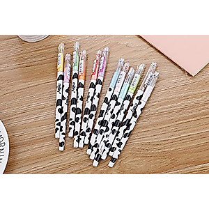 sencoo 12 pack Colorful Cute Diamond Gel Pen Candy Color Milky Cow Pens Set Writing Kawaii Stationery School Office Supplies