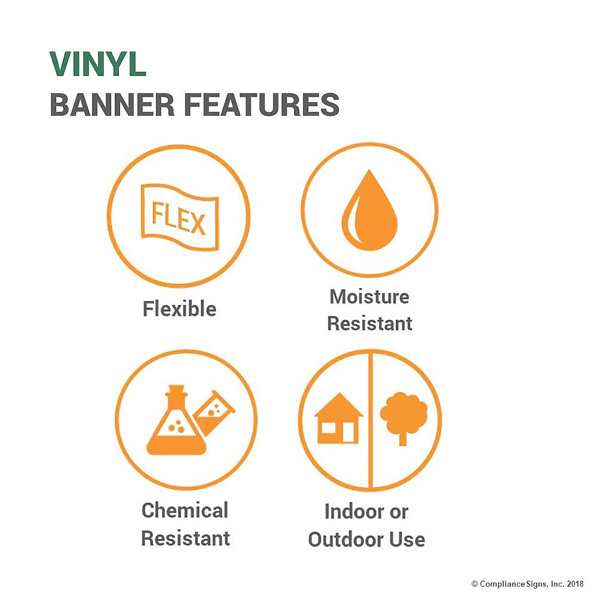 ComplianceSigns.com 16' Wide Load/Oversize Load Banner, 2-Sided 72x12 inch Vinyl for Transportation, Made in USA