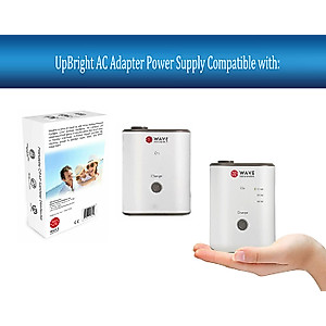 UpBright USB Cable 5V AC Adapter Charger Compatible with Wave Automated CPAP Cleaner Portable CP AP Sanitizer Disinfector Machine Wave Medical Products WMPCP101 WMP-CC101 Power Supply Cord Charger PSU