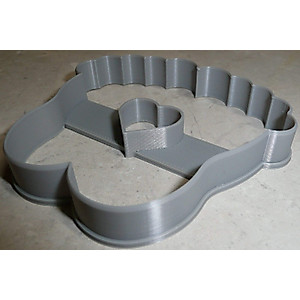 BABY FEET WITH HEART FOOT GENDER REVEAL SHOWER PARTY ANNOUNCEMENT COOKIE CUTTER MADE IN USA PR2520