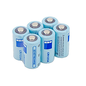 VIHOCEP CR123A 3V 700mAh Lithium Battery, 6 Count Pack, 3 Volt High Power Lithium Battery, Long-Lasting for Home Safety and Security Devices, High-Intensity Flashlights, and Home Automation