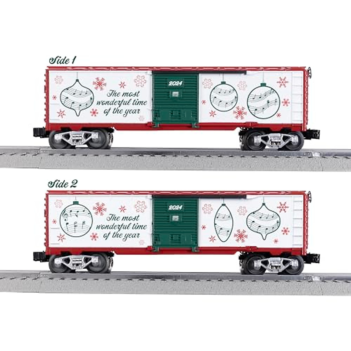 Lionel 2024 Christmas Music O Gauge Model Train Boxcar