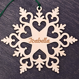 Engraved Christmas Gifts - Christmas Decorations Personalized, Wooden Christmas Decor, Xmas Ornaments, Custom Christmas Tree Ornament