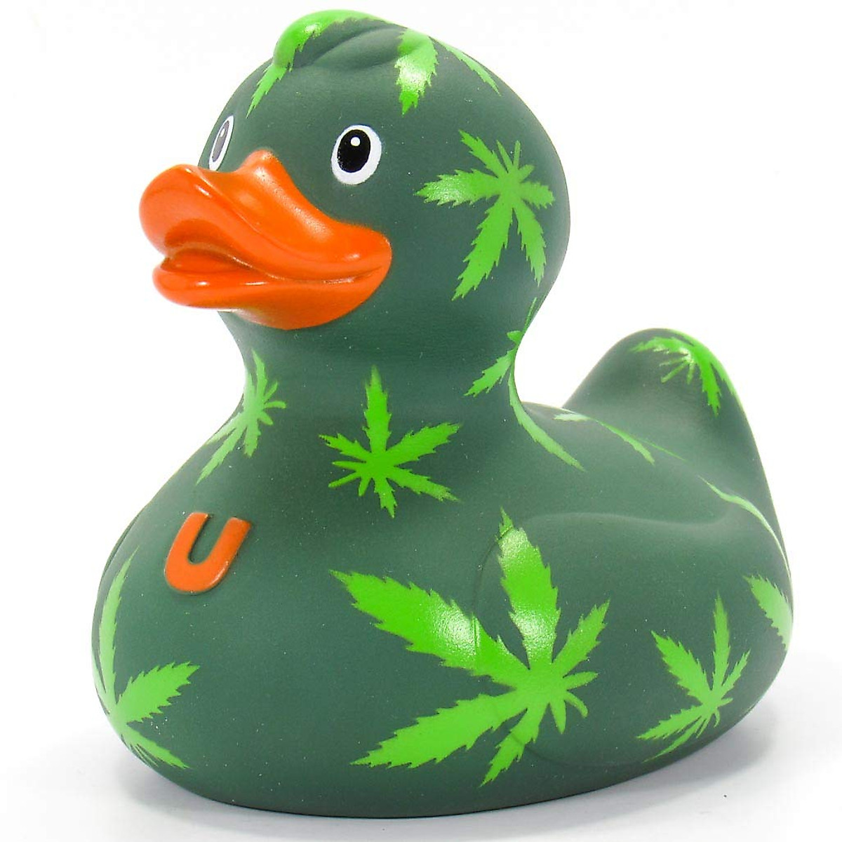 Hemp Rubber Duck Bath Toy by Bud Ducks | Elegant Gift Packaging - "Your bud in the tub!" | Child Safe | Collectable