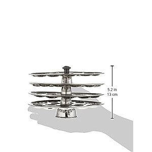 Tabakh 4-Rack Stainless Steel Idli Stand, Makes 72 Mini Idlys of 1" Diameter