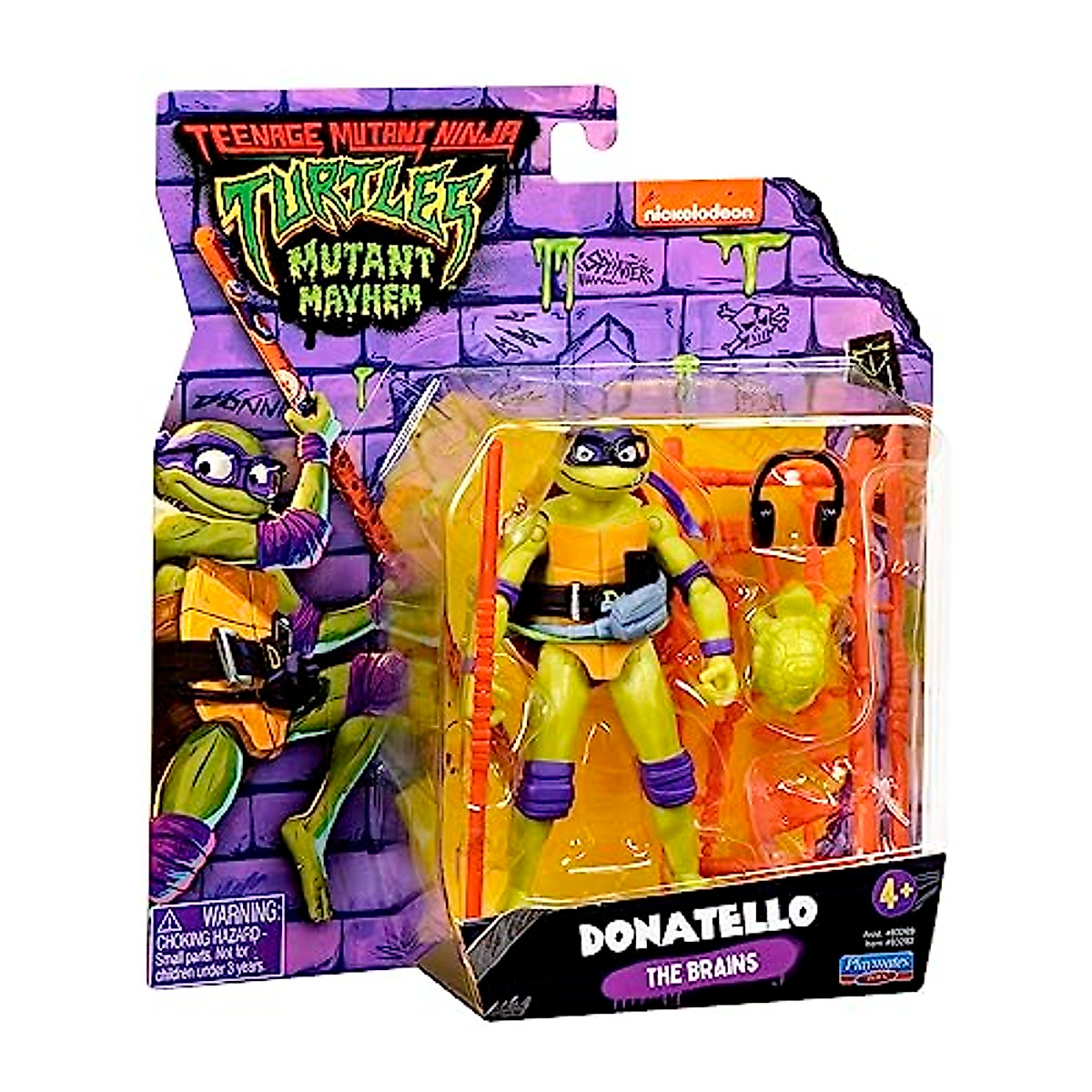 Teenage Mutant Ninja Turtles: Mutant Mayhem 4.5” Donatello Basic Action Figure by Playmates Toys