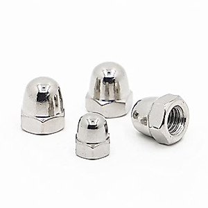 ZIFARM Nuts, 304 Stainless Steel Acorn Cap Nut Decorative Cover Dome Cap Nuts (Size : M5 2pcs)