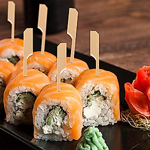 300 Pcs Bamboo Skewers, Cocktail Skewers, for Appetizers, BBQ,Fruit Kabobs,Sandwich.