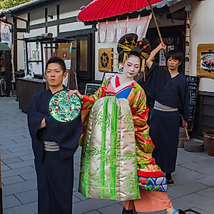 VANVENE 5 Pack Japanese Foldable Fan,Folding Hand Fan,Collapsible Hanheld Fans for Wedding Party Favors Decorations Portable