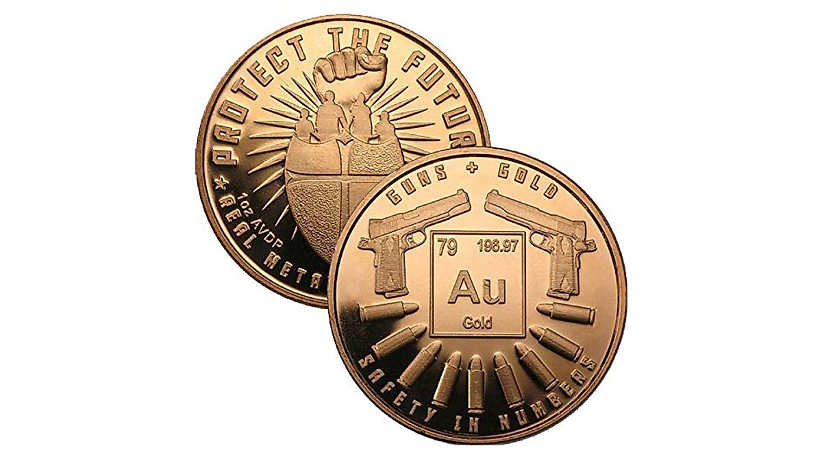 Jig Pro Shop Copper Challenge Coin 1 oz Guns & Gold Collection