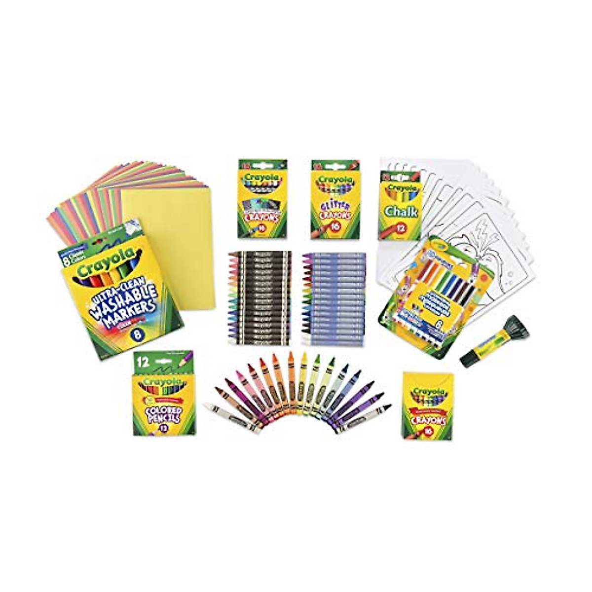 Crayola Super Art Coloring Kit, Arts & Crafts Gift for Girls & Boys, Styles Vary, 100+ Pcs [Amazon Exclusive]