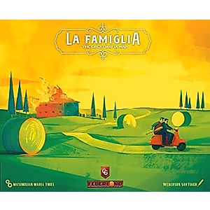 Capstone Games La Famiglia: The Great Mafia War - Capstone Games, 2-vs-2 Team Strategy Board Game, Based in 1980's Sicily, 4 Players, 90-180 Minute Game Play Time, Ages 16+