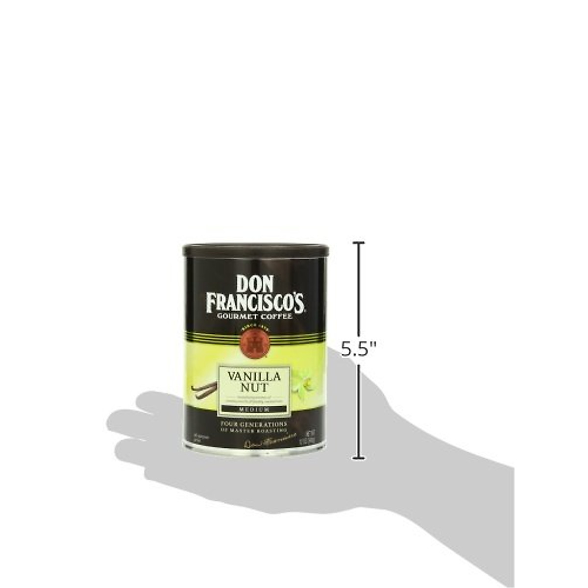 Don Francisco's Vanilla Nut Flavored Ground Coffee, 12 oz Can