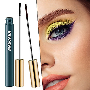 Mascara Luxuriously Longer Thicker Eyelashes, Long-Lasting Lash Mascara Women (a5-Brown, One Size)