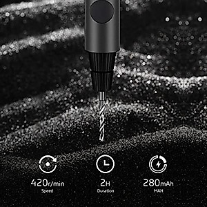 Wowstick Mini Cordless Drill, USB Rechargeable Portable Drill, Multifunction Electric Drill with 8 Accessories, 40 Minute Charge, Ideal for Plastic, Wood, DIY