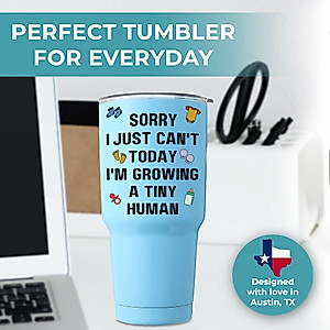 Funny Pregnancy Tumbler 30oz, Pregnancy Gifts For First Time Moms, Best Gifts For Expecting Mom, New Pregnant Mom Gifts For Pregnant Women Mom To Be Gifts For 1st Time Mom, Gifts For Expecting Mothers