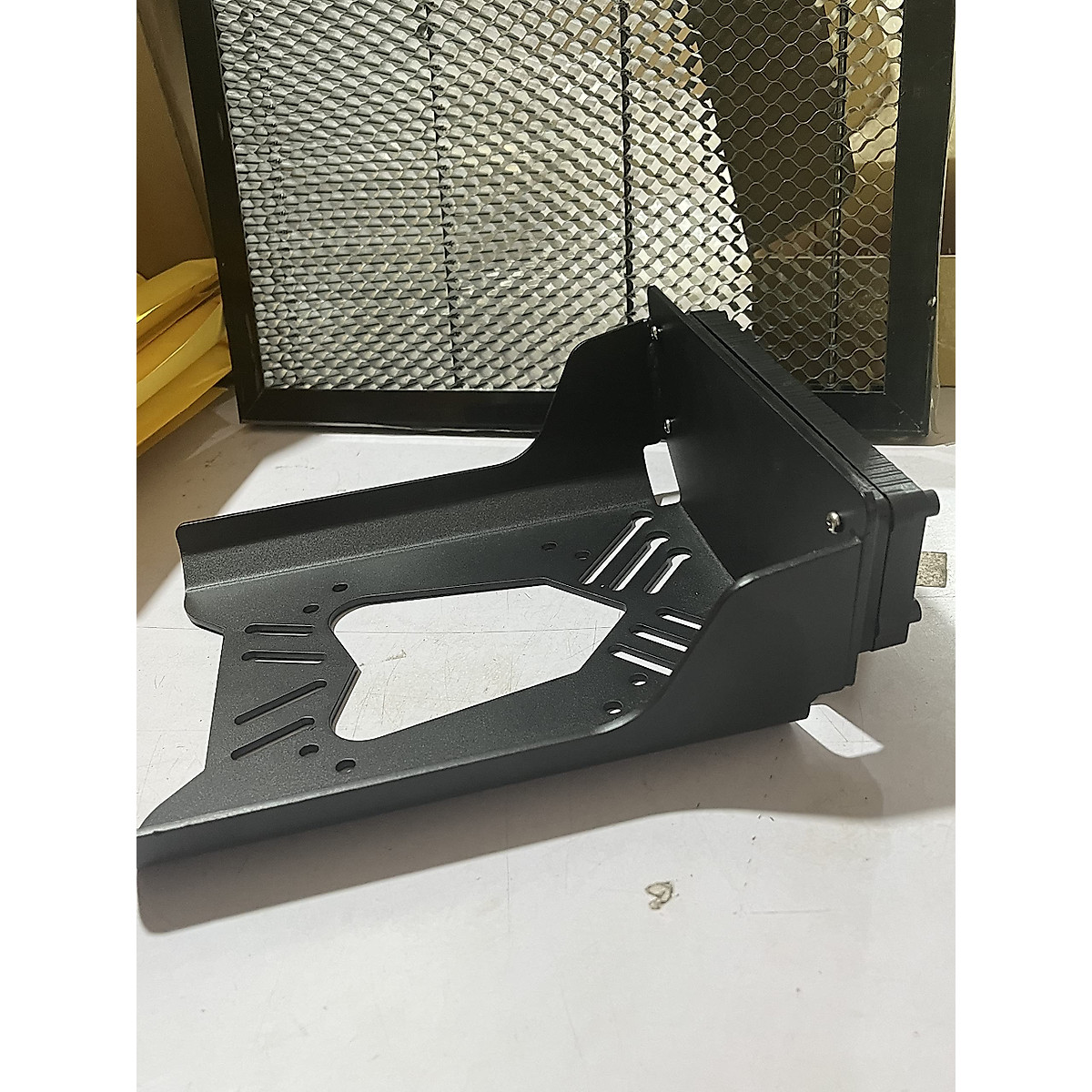 NyVoozy Transom Trolling Motor Mount for Kayaks, Trolling Motor Mount for Clamp-on Electric Trolling Motors, Maximum Trolling Motor Thrust of 62 Pounds