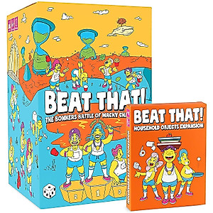 Gutter Games Beat That! Game and Household Objects Expansion Combo Pack [Family Party Game for Kids & Adults]