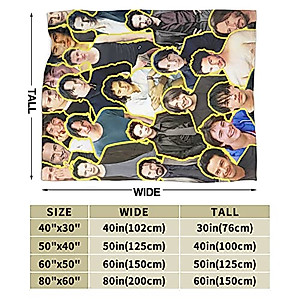 Blanket Keanu Reeves Soft and Comfortable Warm Fleece Blanket for Sofa, Office Bed car Camp Couch Cozy Plush Throw Blankets Beach Blankets