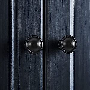 Crosley Furniture Seaside Kitchen Pantry Cabinet, Distressed Navy