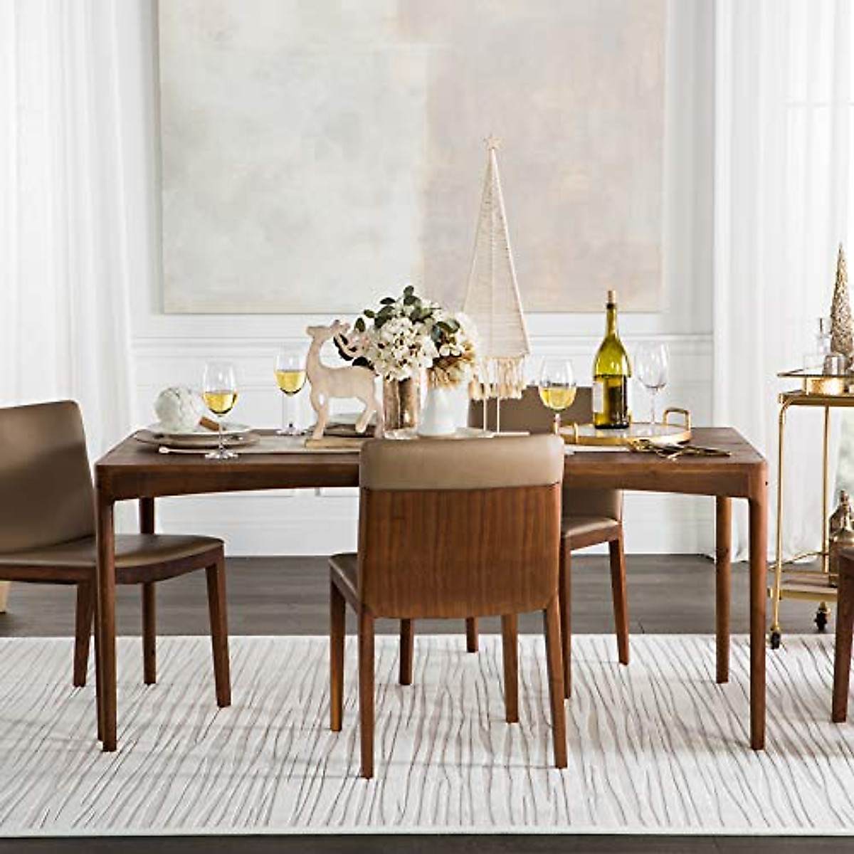 Jaipur Living Soft 8x8 Square Area Rug, Abstract, White/Ivory