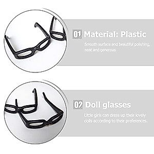 TOYANDONA 60pcs Doll Glasses, Miniature Doll Eyeglasses Mini Doll Costume Accessories for Dollhouse Crafts
