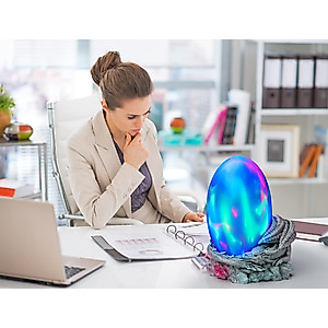 YOYEE Dragon Egg Lamp, Nebula Night Light, Nice Christmas Gifts, Music Speaker and White Noise Machine. Mood Ambiance Lighting for Gaming Desk Decor. Aesthetic Dragon Decor