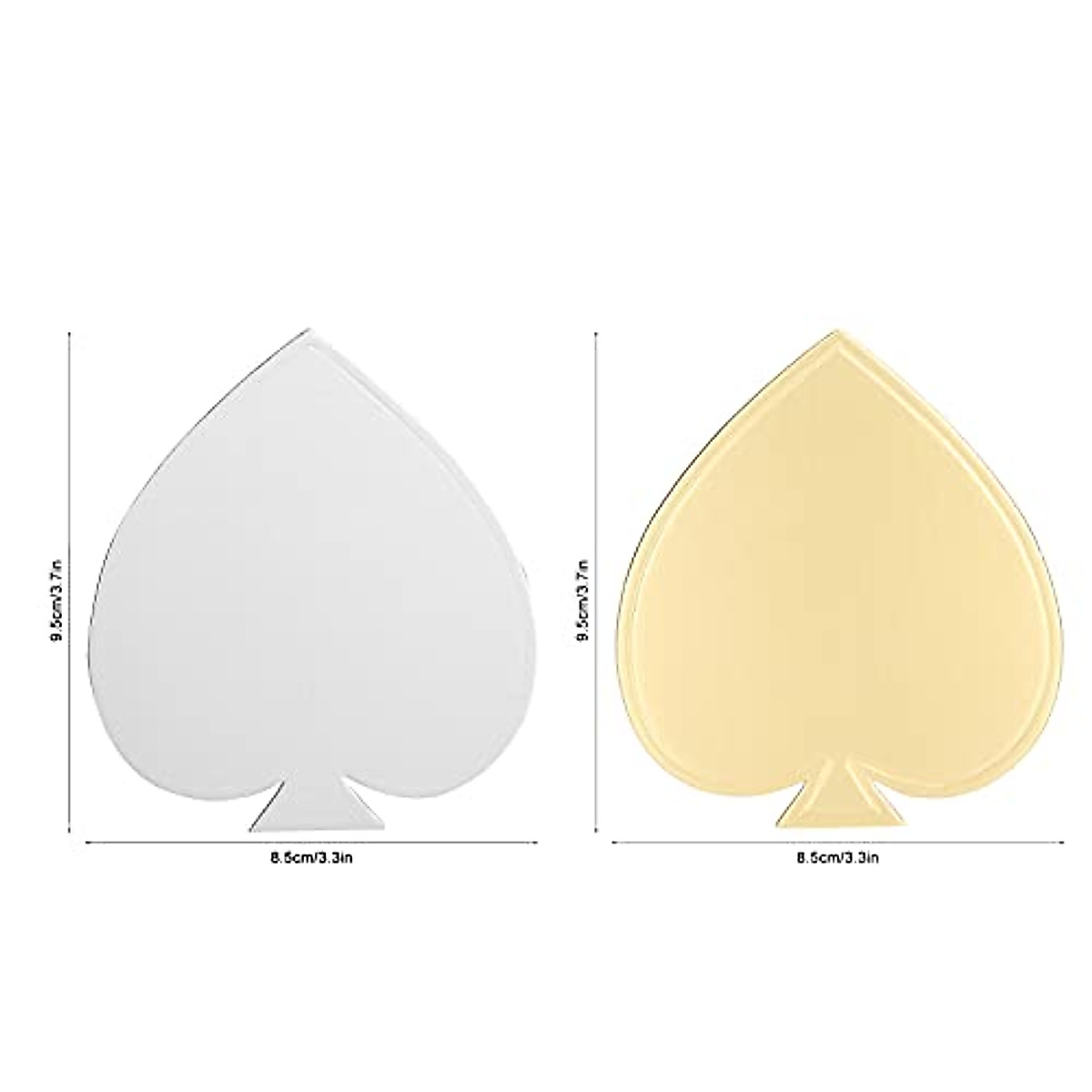 Yosoo Cake Base Board, 100PCS Heart-Shaped Mini Cake Boards Mousse Cardboard Cupcake Base Dessert Display Tray(Gold)