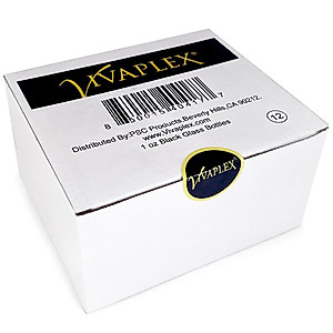 Vivaplex, 12, Black, 1 oz Glass Bottles, With Glass Eye Droppers