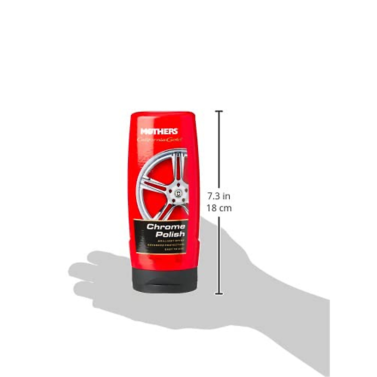 Mothers 05212 California Gold Chrome Polish, 12 oz.