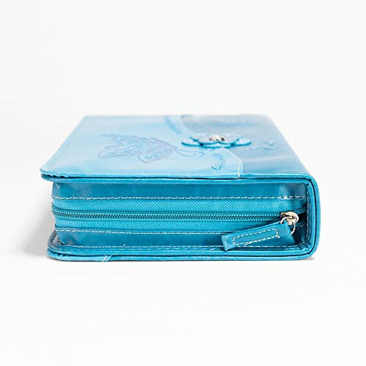 Divinity Boutique Teal Blue Butterfly (L) Bible Cover