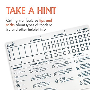 Boon DIVVY Solid Baby Food Starter Kit, Includes Crinkle Cutter, Grater & Silicone Mat, 3pc Set