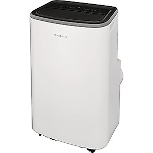 Frigidaire FHPH142AC1 Portable Room Air Conditioner, 14K BTU (ASHRAE) / 10K BTU (DOE) with Multi-Speed Fan/Dehumidifier Mode/Supplemental Heat/Window Kit/Built-in Air Ionizer/Washable Filter,in White