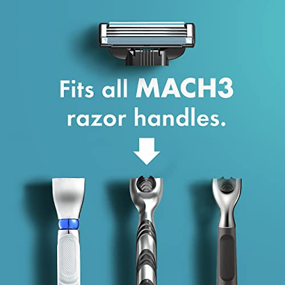 Gillette Mach3 Men's Razor Blades, 10 Blade Refills