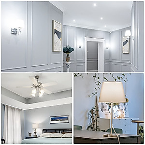 DiCUNO G9 LED Bulb, Ceramic Base Light Bulb 6W (60W Halogen Equivalent), 550LM, Daylight White 6000K, Non-Dimmable Replacement for Home Lighting, 12-Pack