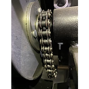 QYMOTO KT196 O-Ring Chain Go Kart Chain 420 RO-32 Link, Sealed Roller Chain for Coleman Powersports 196cc Go Kart Parts