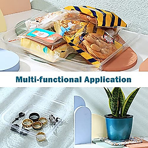 UltraOutlet 20 Pack Square Plant Saucer Plant Trays for Pots 12 Inch Plant Saucers for Outdoors and Indoor Clear Plant Pot Saucers Flower Pot Saucers to Catch Water Drip Tray (20, 12 in)