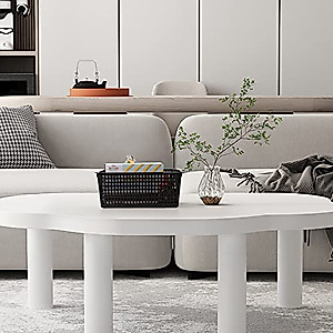 EudokkyNA Large Storage Bins, Plastic Organizer Basket Bins Set of 3