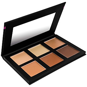 SHANY Foundation Cream Contour & Highlight Makeup Palette with Mirror - 6 Color Foundation Palette - FOUNDATION