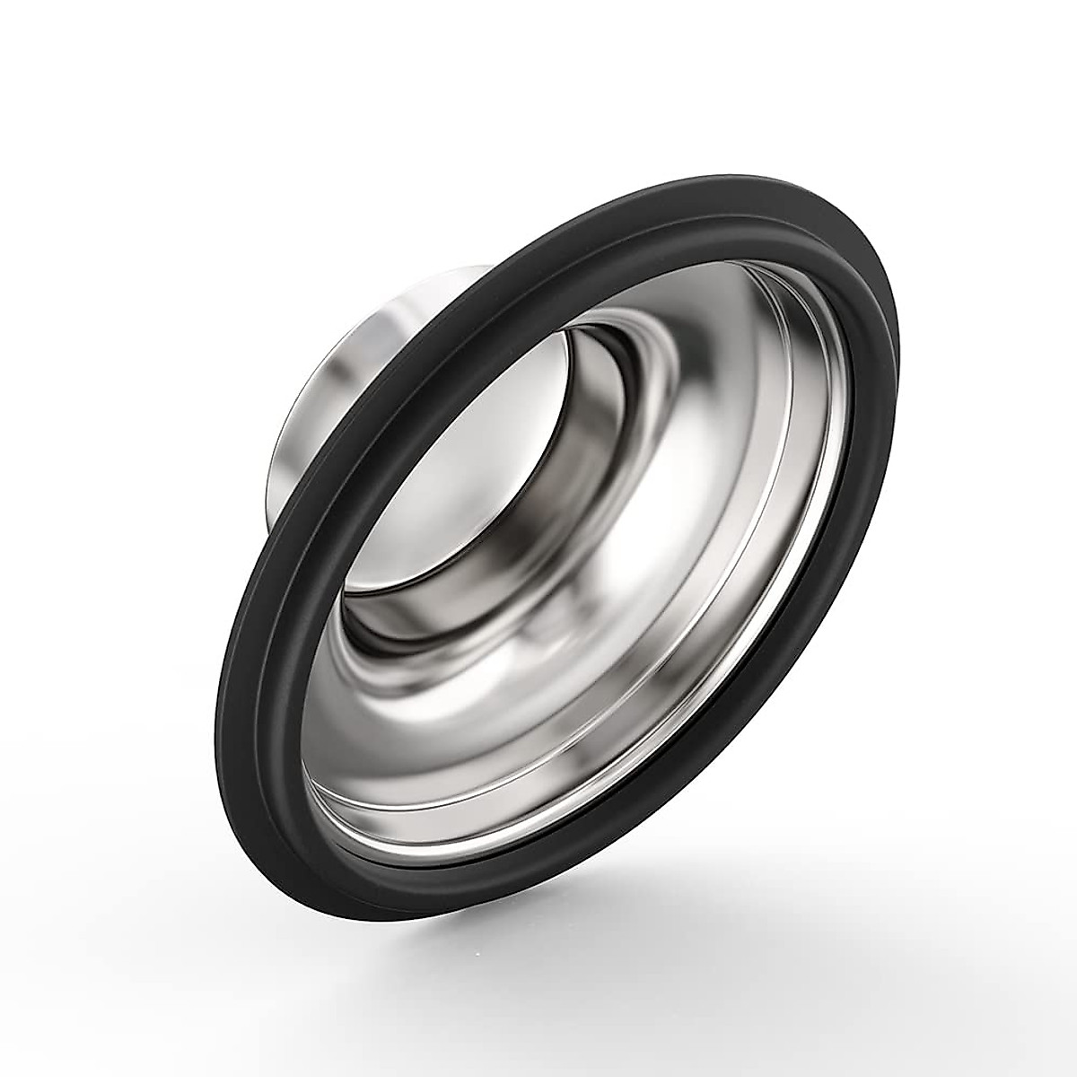 Kitchen Sink Stopper, 3-1/2 inch Universal Sink Plug Cover for Garbage Disposal Flange Drain - Stainless Steel Polished