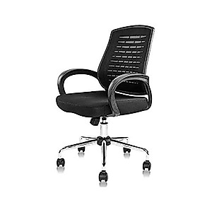 BZLSFHZ Ergonomic Swivel Black Mesh Computer Chair Flip Up Arms with Lumbar Support Adjustable Height Task Chair