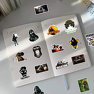 Gaming Theme Birthday Party Decorations,Call Of Du_ty Party Supply Set for Kids with 1 Happy Birthday Banner ,12 Cupcake Toppers ,18 Call Hero Balloons ,50 Stickers for Gaming Party Decorations