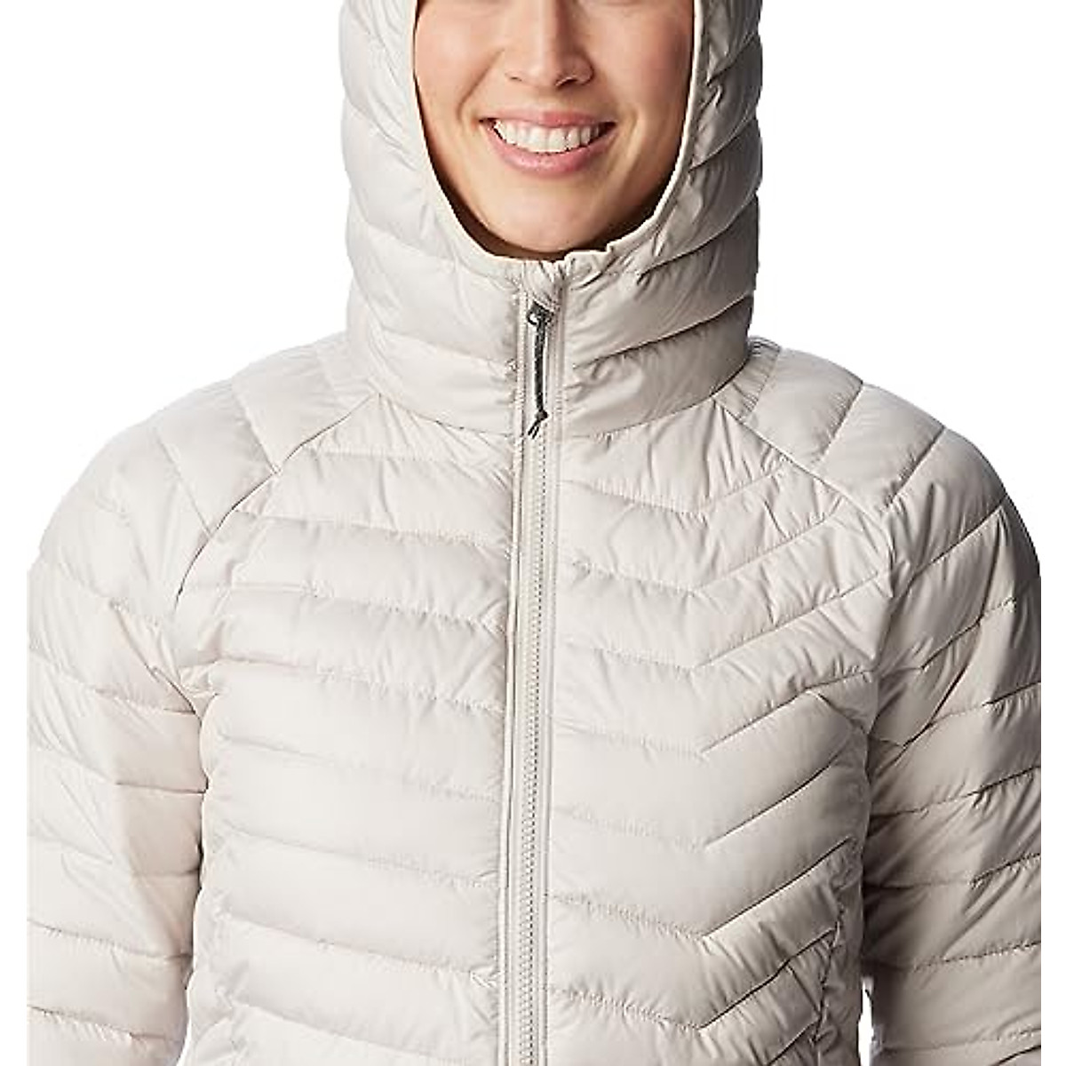 Columbia Women's Powder Lite Hooded Jacket, Dark Stone, Small