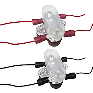 Heart Horse Battery Bus Bar Power Terminal Stud Junction Block 2 Post Power Distribution Block Terminal Block with Cover 150 Amp Rating 12V 48V for Automotive Boat Truck RV (1/4'')