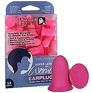 Howard Leight Women Earplugs Pnk 14 Pair Pack of 4